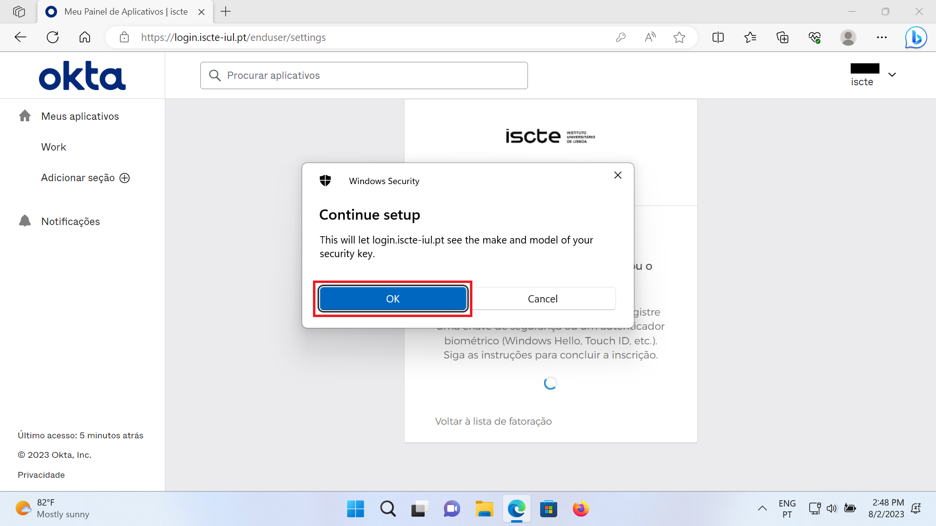 Multifactor Authentication (MFA) - Iscte-Informática