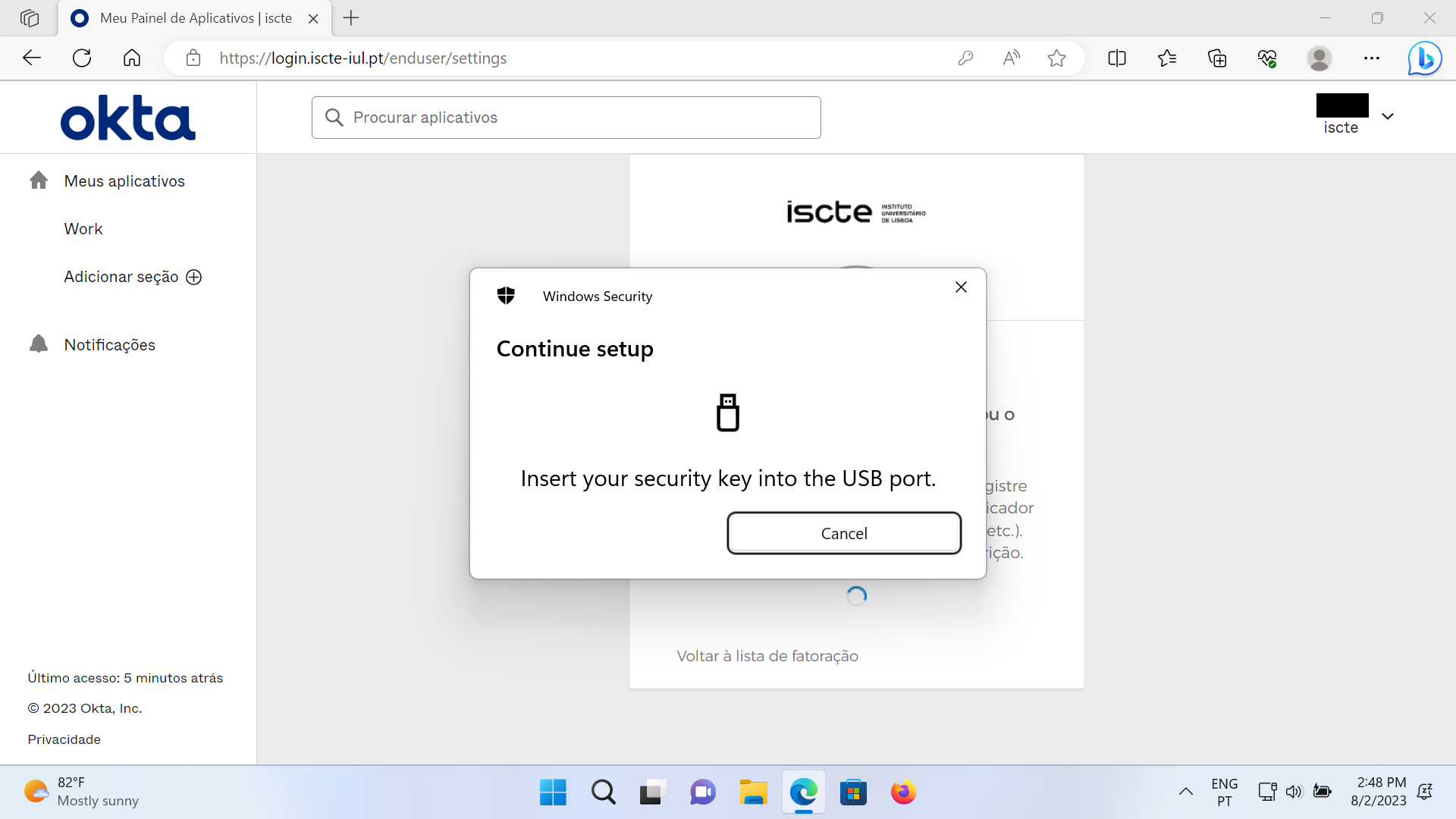 Multifactor Authentication (MFA) – Iscte-Informática