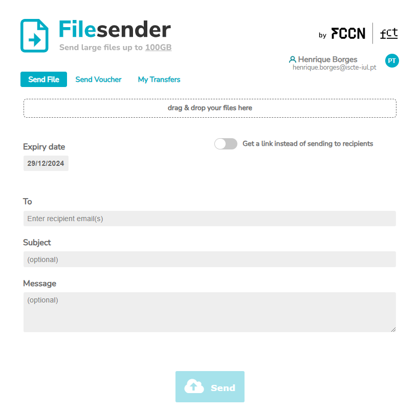 Filesender – Iscte-Informática