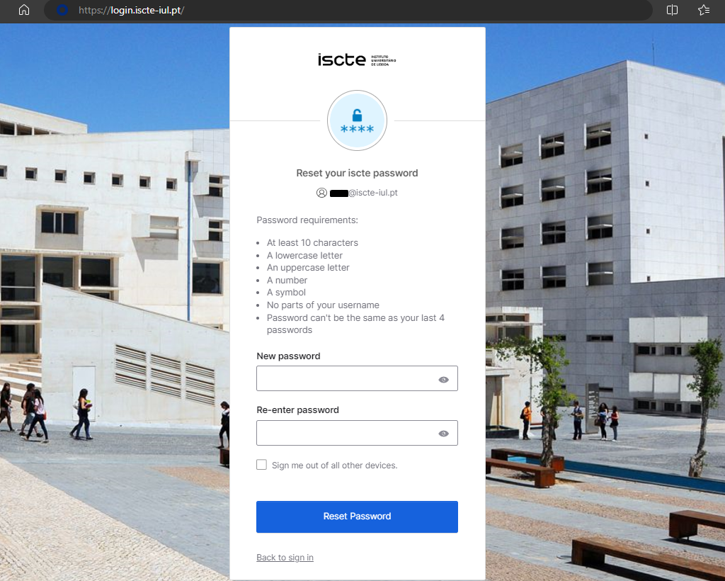 Iscte User Account – Iscte-Informática
